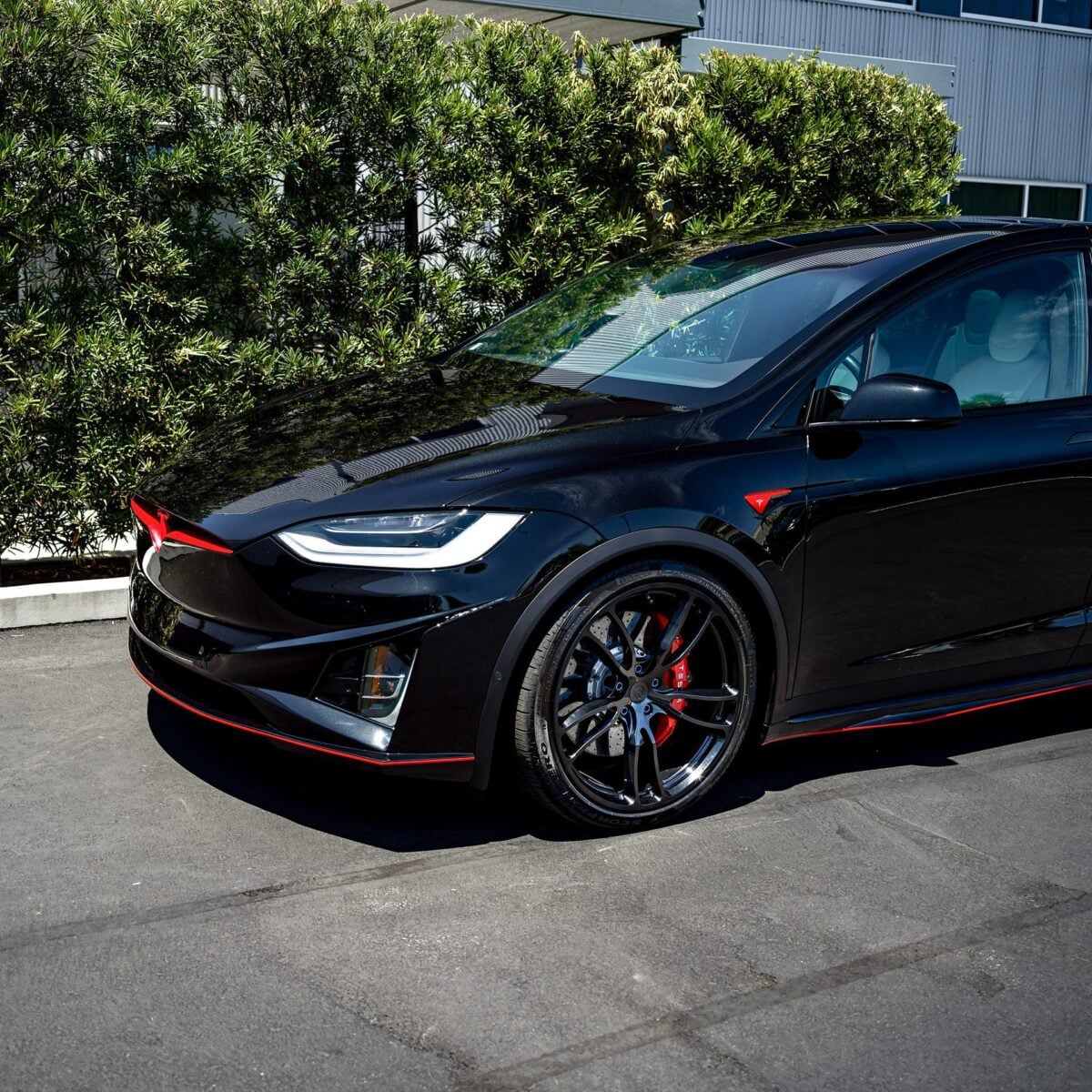 Obsidian Black Tesla Model X - XPEL Ultimate Plus PPF (Paint Protection ...