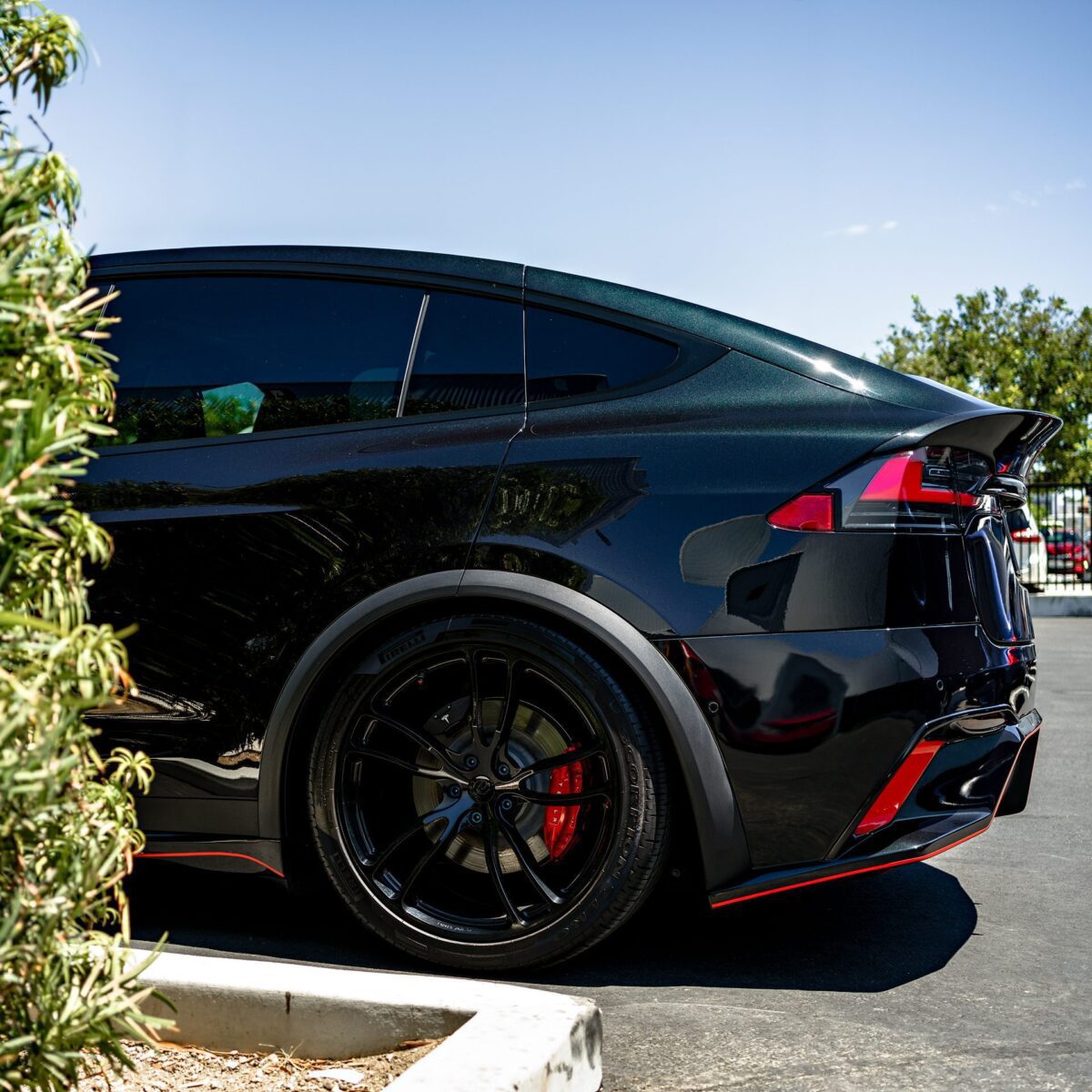 Obsidian Black Tesla Model X - XPEL Ultimate Plus PPF (Paint Protection ...