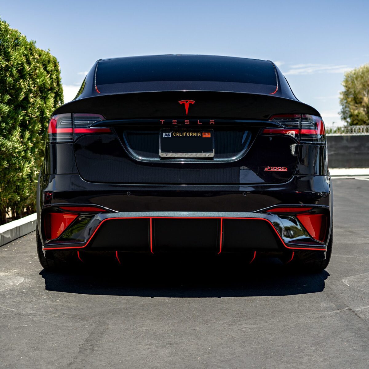 Obsidian Black Tesla Model X - XPEL Ultimate Plus PPF (Paint Protection ...