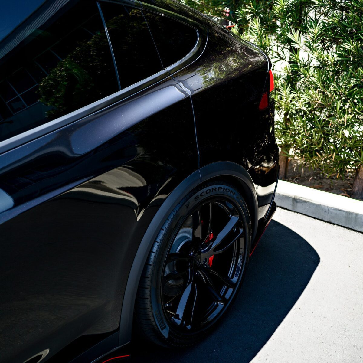 Obsidian Black Tesla Model X - XPEL Ultimate Plus PPF (Paint Protection ...