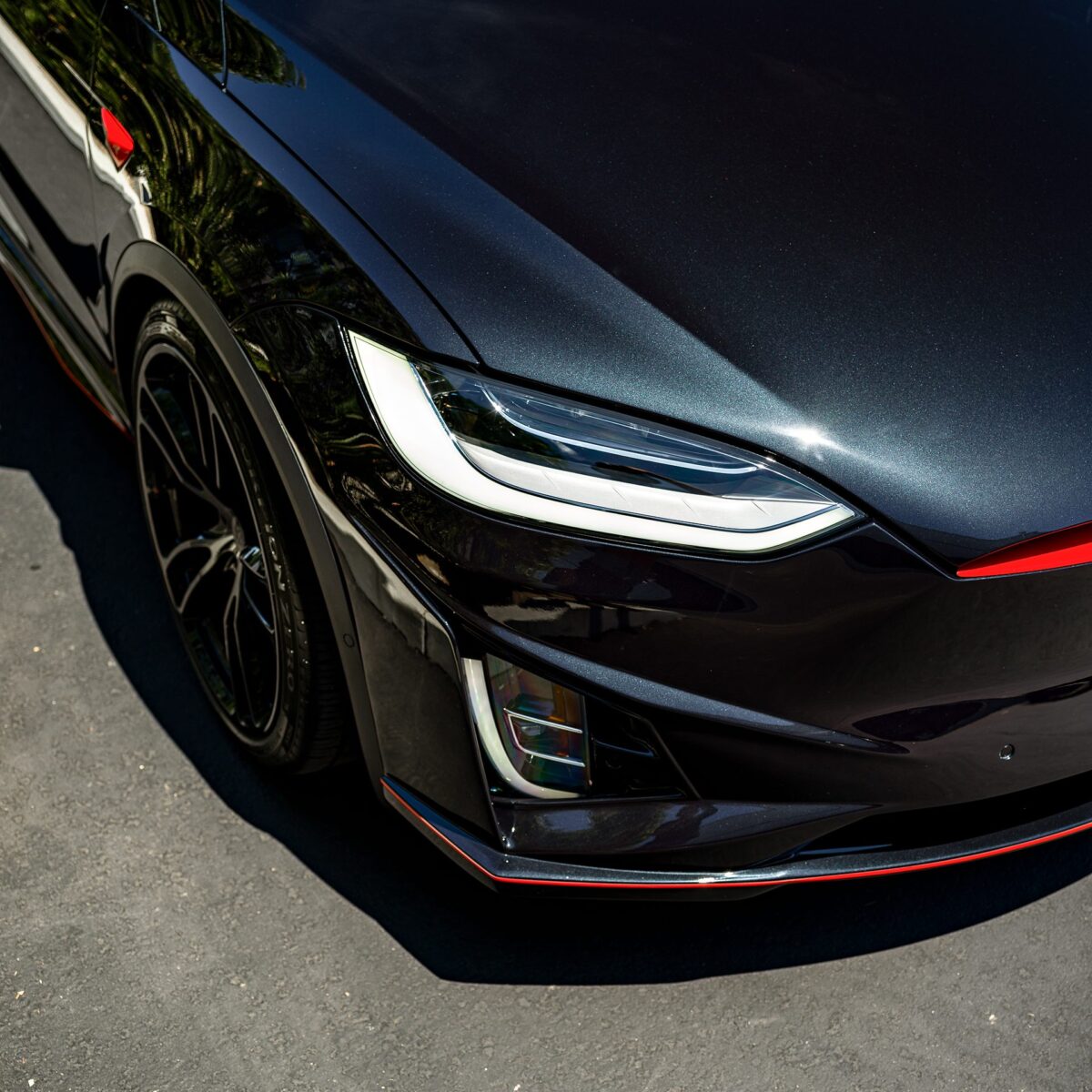 Obsidian Black Tesla Model X - XPEL Ultimate Plus PPF (Paint Protection ...