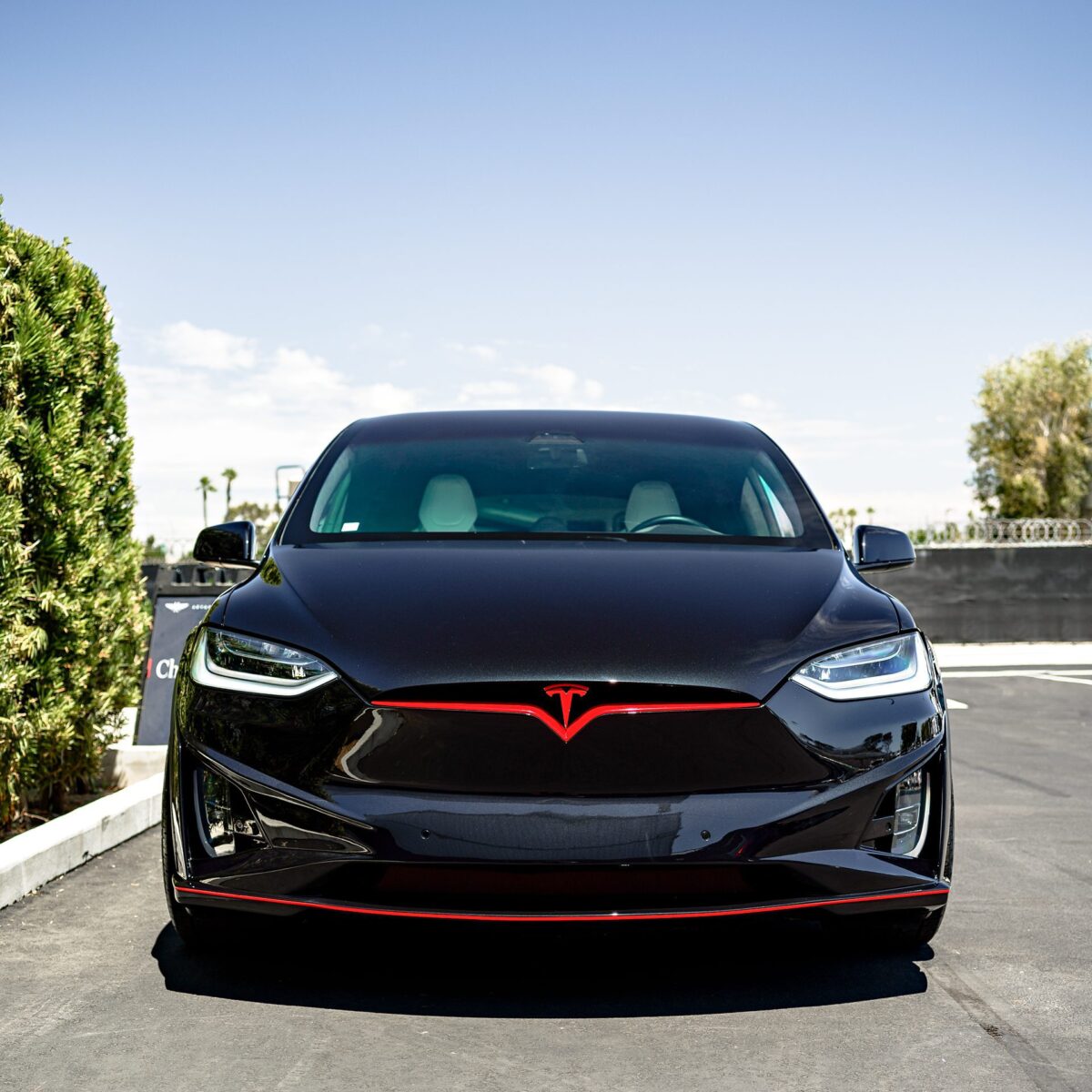 Obsidian Black Tesla Model X - XPEL Ultimate Plus PPF (Paint Protection ...